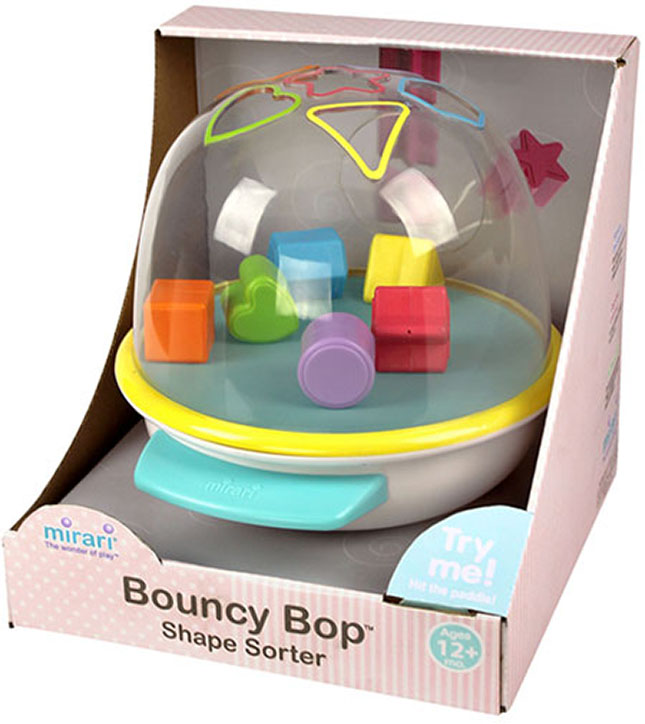 Mirari Bouncy Bop Shape Sorter - - Fat Brain Toys
