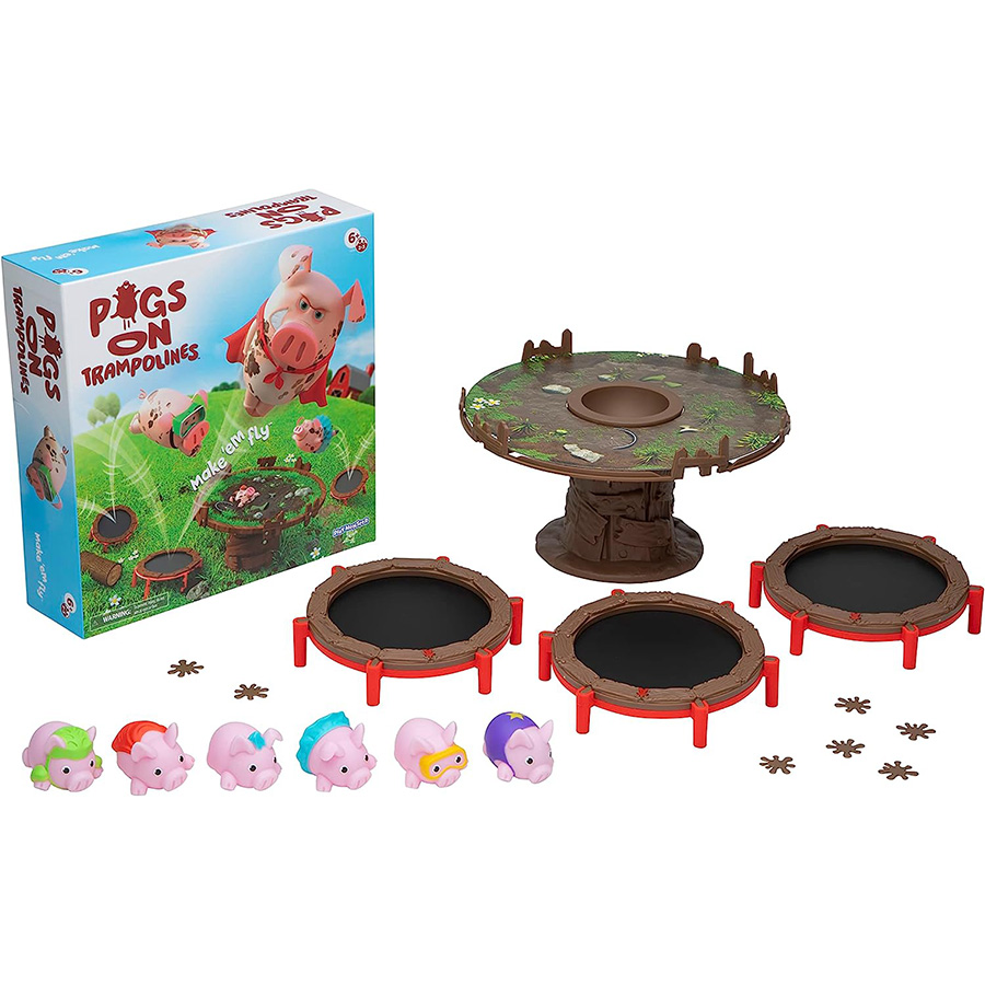 Pigs on Trampolines - - Farm Toys