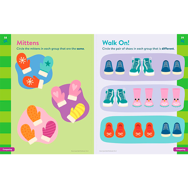Brain Quest Math Workbook - Pre-Kindergarten - - Fat Brain Toys