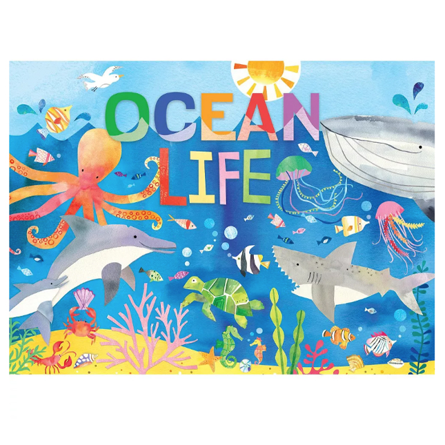 Ocean Life 24pc Puzzle - Best Puzzles for Ages 3 to 5 - Fat Brain Toys