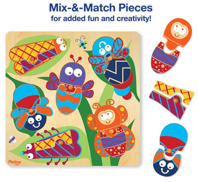 Mix & Match 12 Piece Puzzle - - Fat Brain Toys