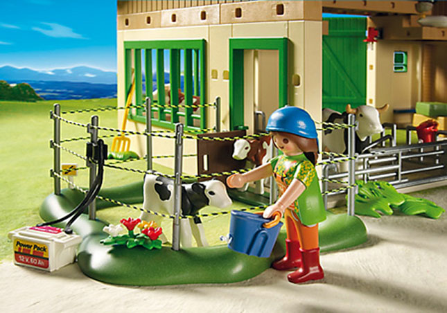 Playmobil Farm - Barn with Silo - - Fat Brain Toys