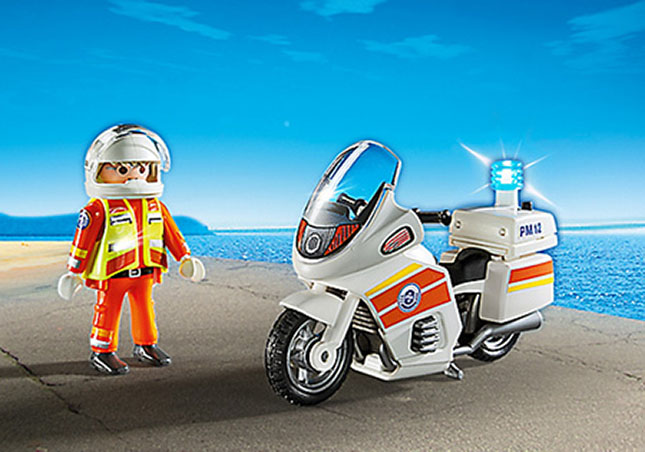 Playmobil Coast Guard - Emergency Motorcycle with Light