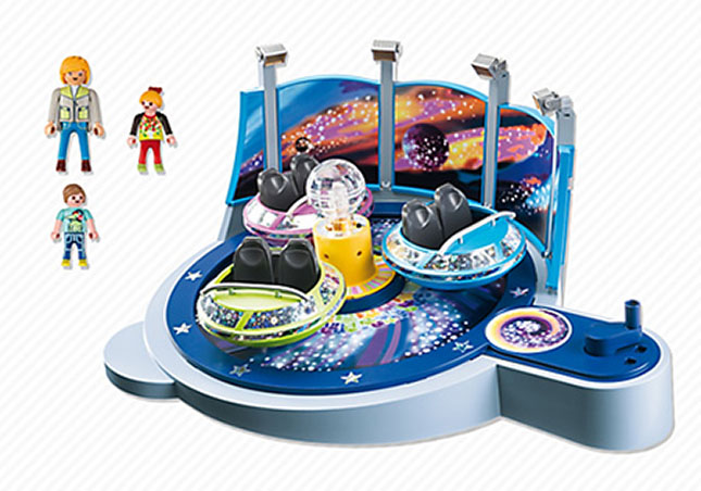 Playmobil Amusement Park - Spinning Spaceship Ride with Lights