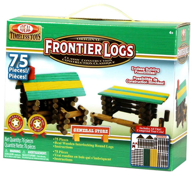 Frontier Logs - 75 Pieces - - Fat Brain Toys