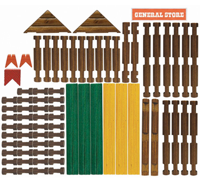 Frontier Logs - 75 Pieces - - Fat Brain Toys