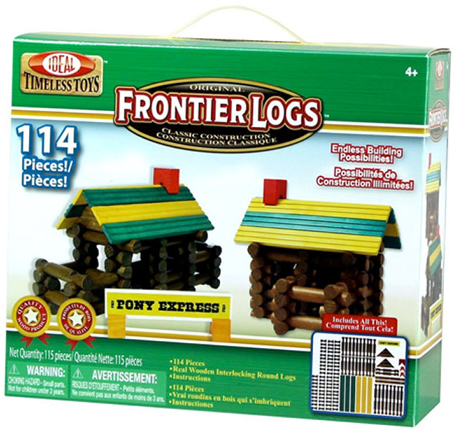 Frontier Logs - 114 Pieces - - Fat Brain Toys