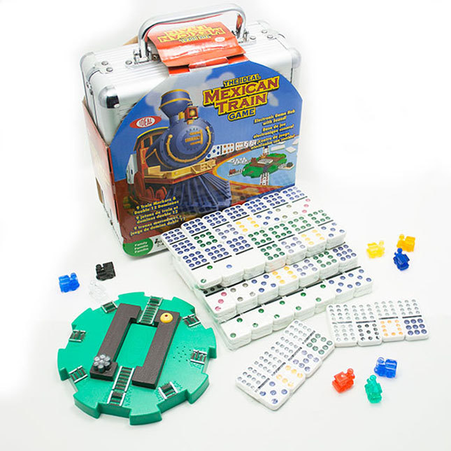 Ideal Classic Mexican Train Dominoes Game - - Fat Brain Toys