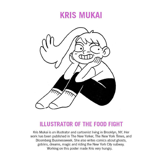 Food Fight: Really Big Coloring Poster - - Fat Brain Toys