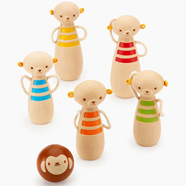 Monkey Bowling - - Fat Brain Toys