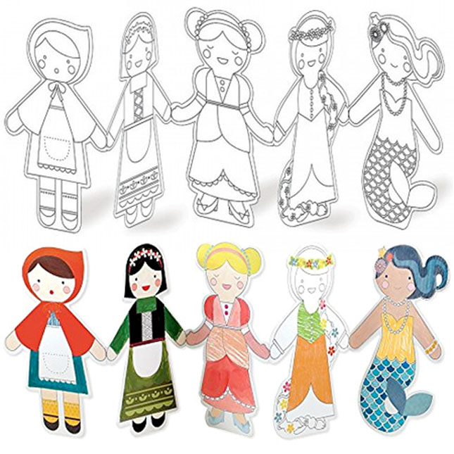 Craft + Color - Fairy Tales Paper Chain - - Fat Brain Toys