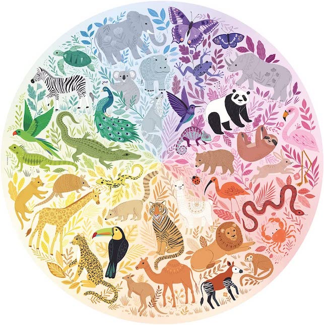 Circle of Colors Animals - 500 pc - - Fat Brain Toys
