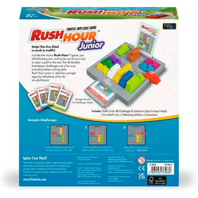 Think Fun Rush Hour Jr. - Best Brainteasers for Ages 5 to 11