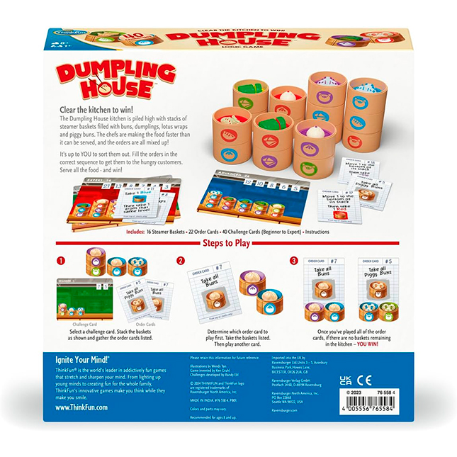 Think Fun Dumpling House - Best Brainteasers for Ages 8 to 12