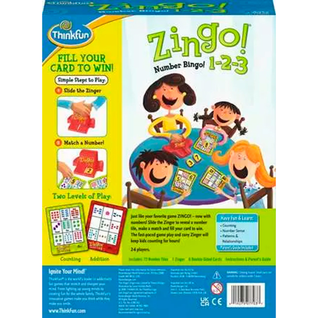 Think Fun Zingo 1-2-3 - Best Games for Ages 4 to 8 - Fat Brain Toys