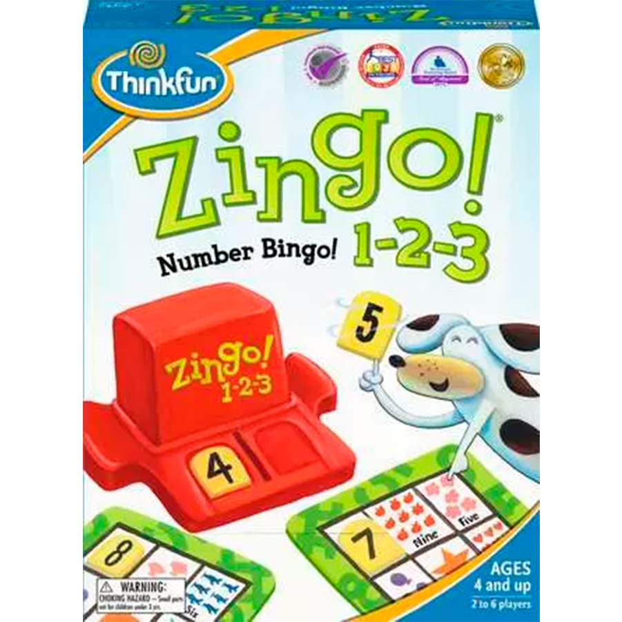 Think Fun Zingo 1-2-3 - Best Games for Ages 4 to 8 - Fat Brain Toys