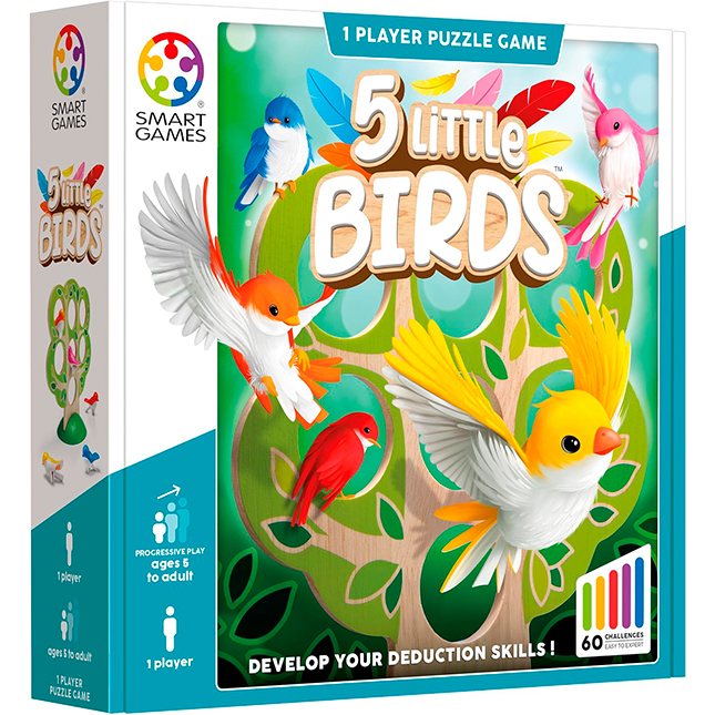 5 Little Birds - Best Brainteasers for Ages 5 to 11 - Fat Brain Toys