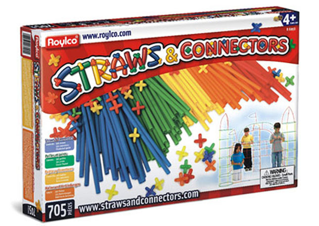 Roylco Straws and Connectors Jumbo Set - 705 pc - - Fat Brain Toys