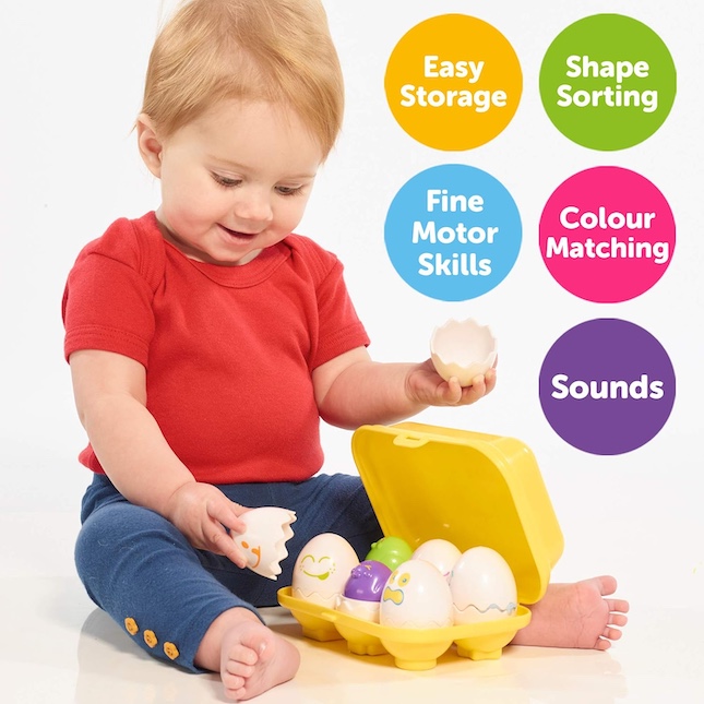 Hide & Squeak Eggs - Early Learning Toys - Fat Brain Baby