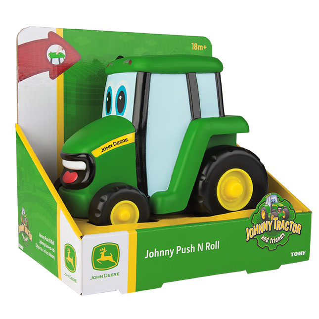 John Deere Johnny Tractor Push N Roll - - Farm Toys