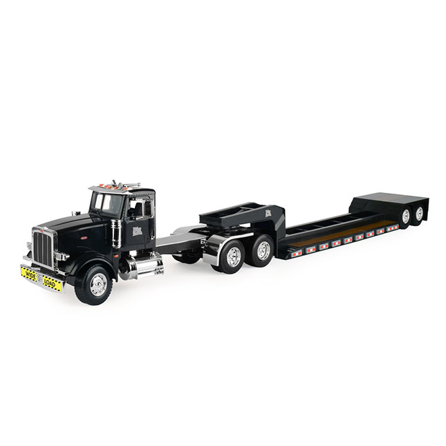 Big Farm Peterbilt Model 367 with Lowboy Trailer - - Farm Toys