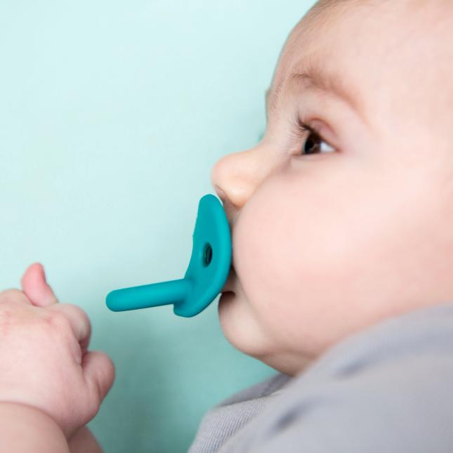 Boon JEWL Orthodontic Silicone Pacifier - Stage 2 - Blue (2pk)