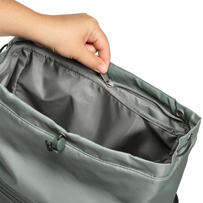 JJ Cole Mezona Cinch Top Backpack Diaper Bag Forest Green