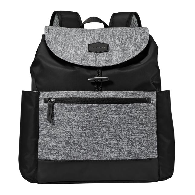 JJ Cole Mezona Cinch Top Backpack Diaper Bag Black Asphalt - Baby Gear