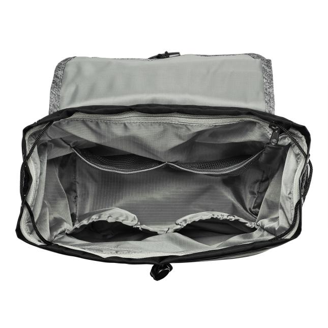 JJ Cole Mezona Cinch Top Backpack Diaper Bag Black Asphalt