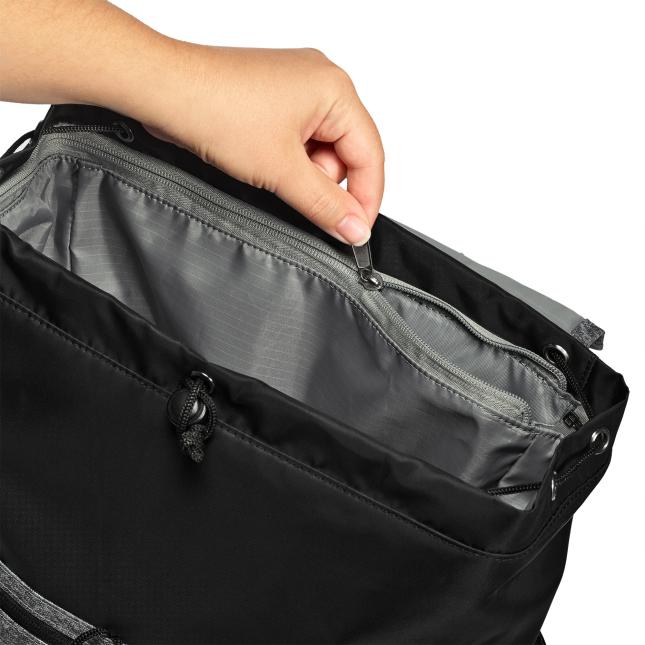 JJ Cole Mezona Cinch Top Backpack Diaper Bag Black Asphalt