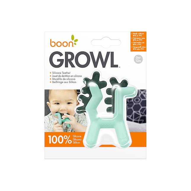 Boon GROWL Dragon Silicone Teether - - Fat Brain Toys