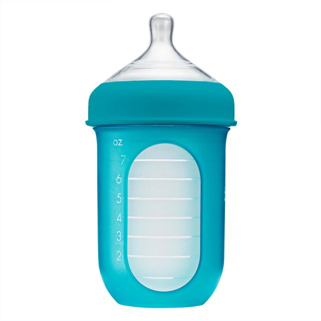 Boon NURSH Reusable Silicone Pouch Bottles - 8oz - Blue (3pk)