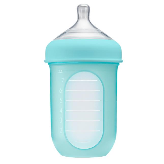 Boon NURSH Reusable Silicone Pouch Bottles - 8oz - Blue (3pk)