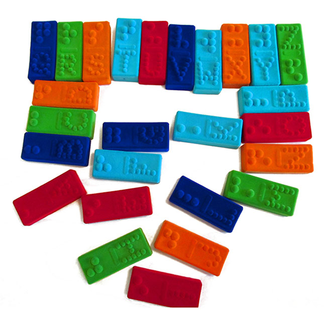 Rubbabu Braille Alphabet Tiles - - Fat Brain Toys