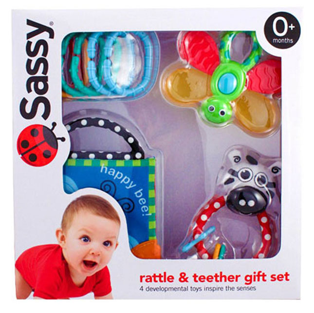 Rattle & Teether Gift Set - - Fat Brain Toys