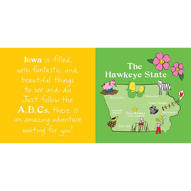 ABCs of Iowa Book - Best Baby Toys & Gifts for Ages 0 to 5