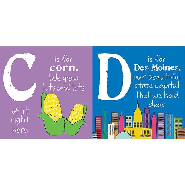 ABCs of Iowa Book - Best Baby Toys & Gifts for Ages 0 to 5