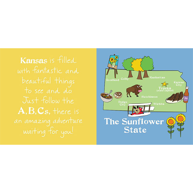 ABCs of Kansas Book - Best Baby Toys & Gifts for Ages 0 to 5