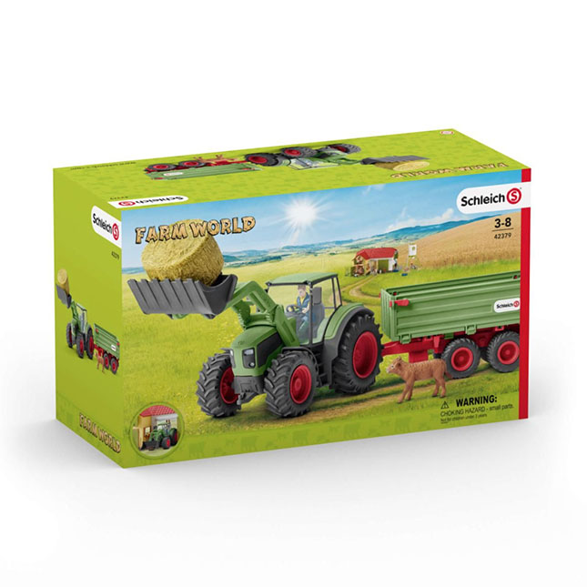 Farm World Tractor with Trailer - - Farm Toys