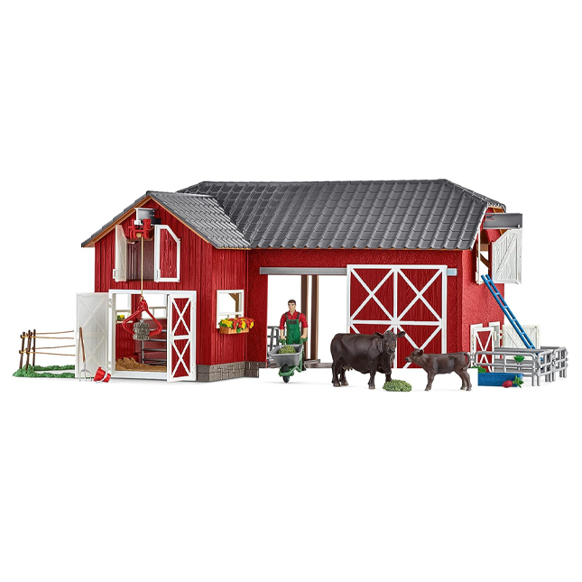 Farm World Red Barn - - Fat Brain Toys