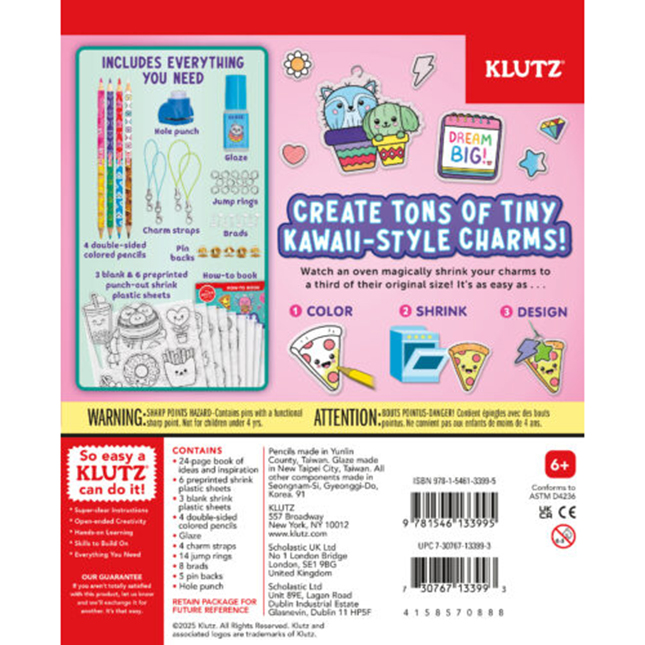 Klutz Color & Shrink Charms - Kawaii Style - - Fat Brain Toys