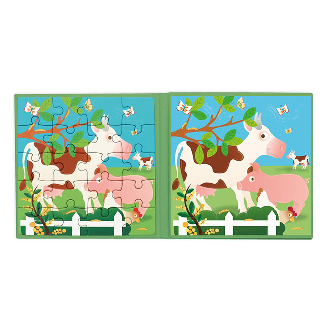 Magnetic Puzzle Book to Go - Farm - - Farm Toys