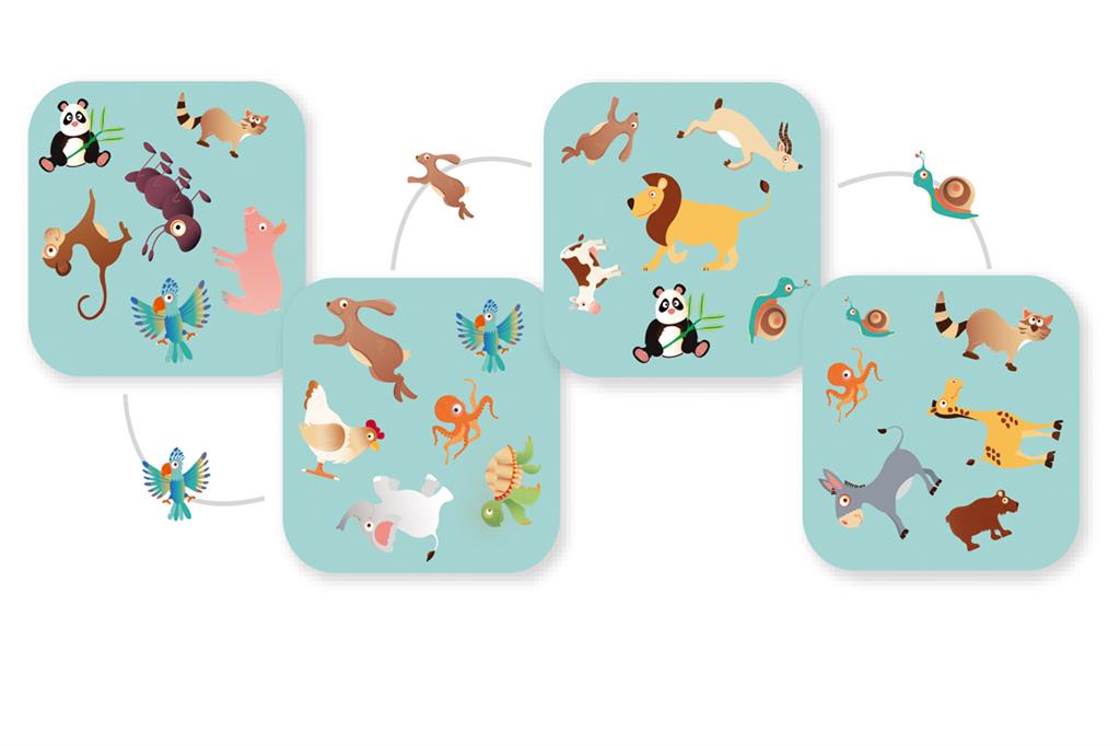 Compact Matching Game - Raccoon - - Fat Brain Toys