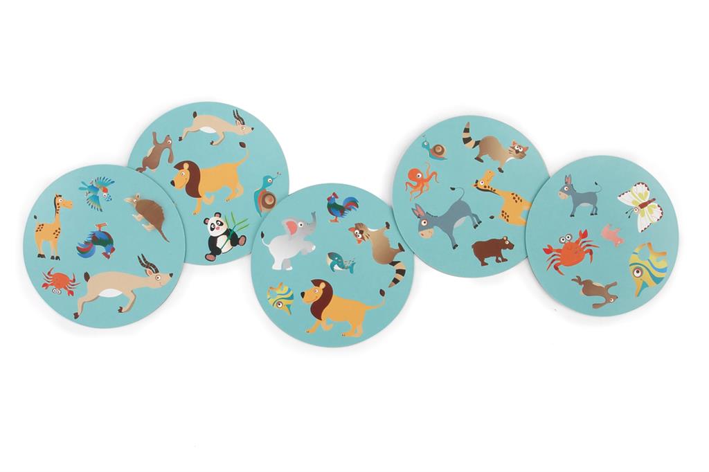 Compact Matching Game - Raccoon - - Fat Brain Toys