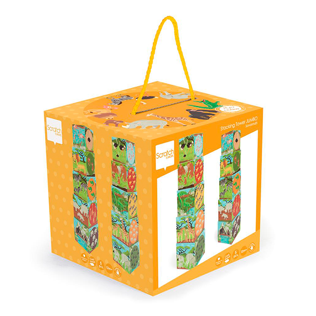 Scratch Europe Jumbo Stacking Tower - Savanna