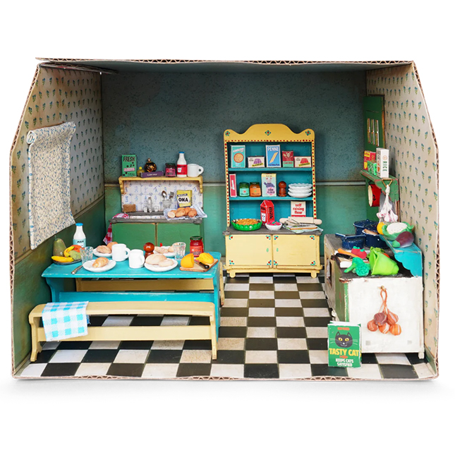 The Mouse Mansion Cardboard Room - Kitchen - Best for Ages 3 to 8