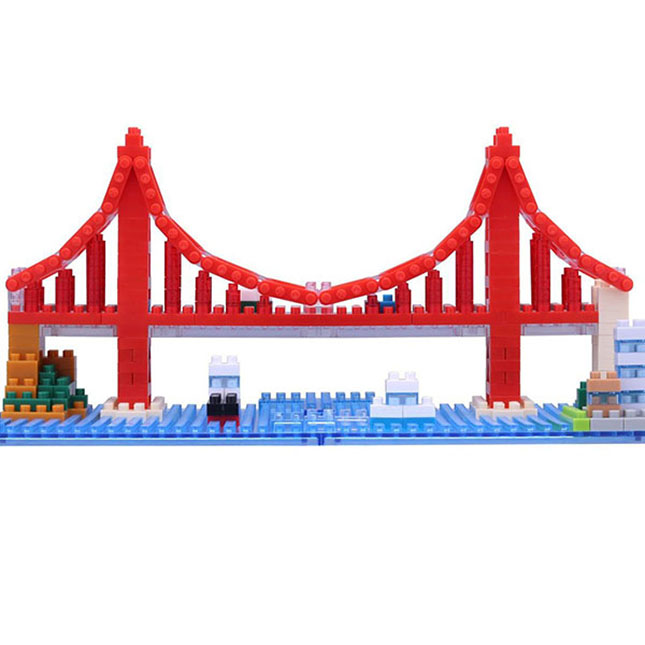 Nanoblock Golden Gate Bridge - - Fat Brain Toys