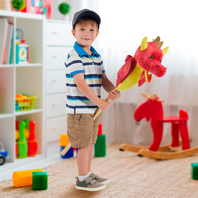 Flaming Dragon Roaring Ride-On - Best Active Play for Ages 3 to 7
