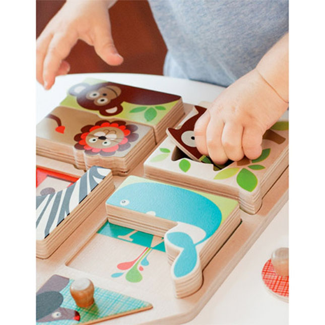 Alphabet Zoo Match & Play Puzzle - - Fat Brain Toys