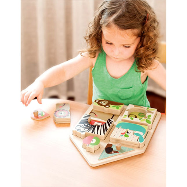 Alphabet Zoo Match & Play Puzzle - - Fat Brain Toys